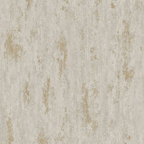Grandeco Urban Texture Taupe Wallpaper Metallic Gold Modern Paste The Wall