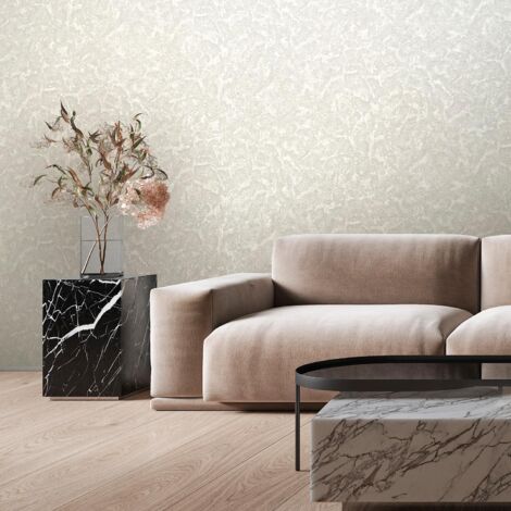 Vasari Ariana Plaster White Wallpaper Textured Heavyweight Vinyl ...