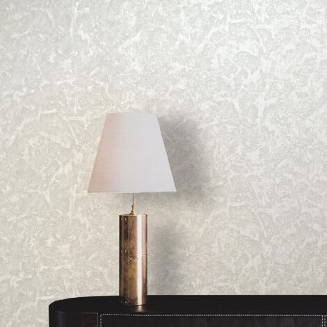 Vasari Ariana Plaster White Wallpaper Textured Heavyweight Vinyl ...