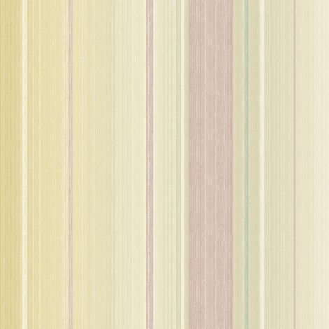 Wallquest Ombre Woven Striped Yellow Pink Wallpaper Acrylic Coated Feature Wall