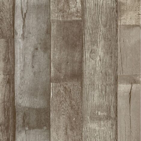 Grandeco Vertical Plank Wood Effect Textured Wallpaper Paste The Wall Vinyl