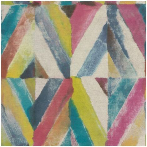 Ethno Geo Diamond Multicoloured Wallpaper Paste The Wall Extra Washable ...