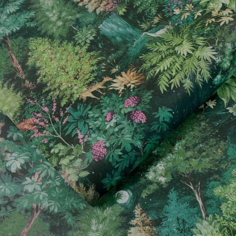 Holden Decor Orange Tree Cream Green Wallpaper Botanical Paste The Paper