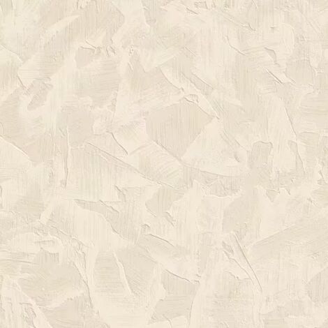 Cream Plaster Effect Wallpaper Textured Stucco Plain Neutral Feature Wall