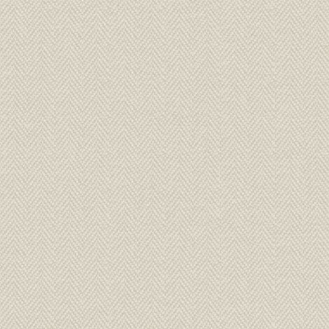 Textured Vinyl Wallpaper White Neutral Chevron Weave Matt Embossed Finish