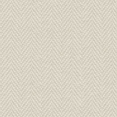 Textured Vinyl Wallpaper White Neutral Chevron Weave Matt Embossed Finish