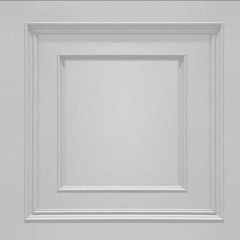 Amara Wood Panel Effect Wallpaper Belgravia Textured Vinyl Silver Metallic