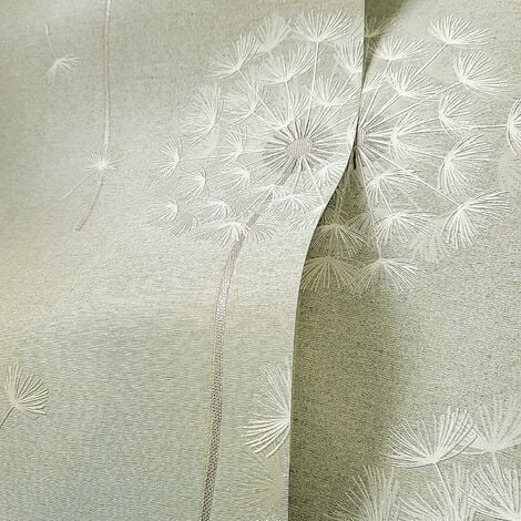 Holden Opus Allora Dandelion Sage Green Embossed Floral Textured Vinyl ...