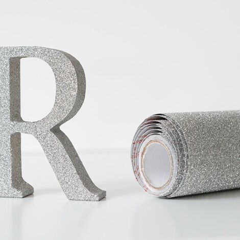 DC-Fix Glitter Light Grey Self Adhesive Film Sticky Back Vinyl 2m x 67.5cm