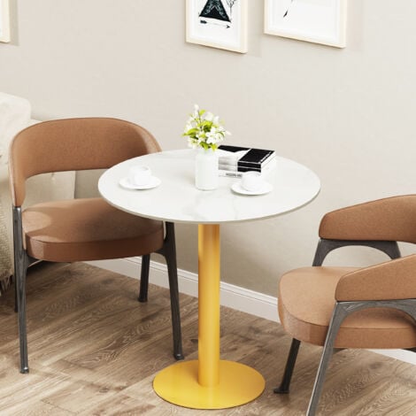 Round Bistro Table Pub Bar Slate Dining Table Kitchen Breakfast ...