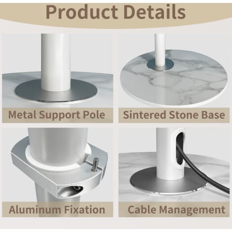 32-75 inch Rolling TV Cart Corner Floor TV Stand Bracket Mount Swivel ...