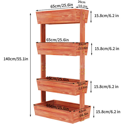 Heavy Duty Raised Garden Bed Vertical Planter Box