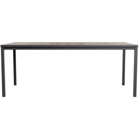 Keter PORTO 200 Tisch mit Holzeffekt und Graphitstruktur