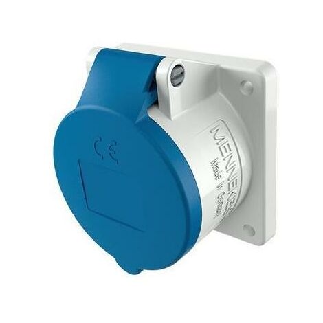MENNEKES CEE-Anbausteckdose 3p 16A 230V/bl 6h ger IP44 schraubl.Kl Kst ...