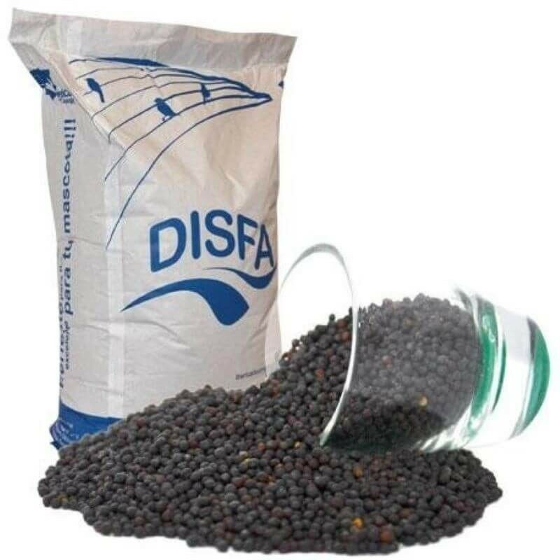 Nabina negra DISFA para aves bolsa de 4 kg