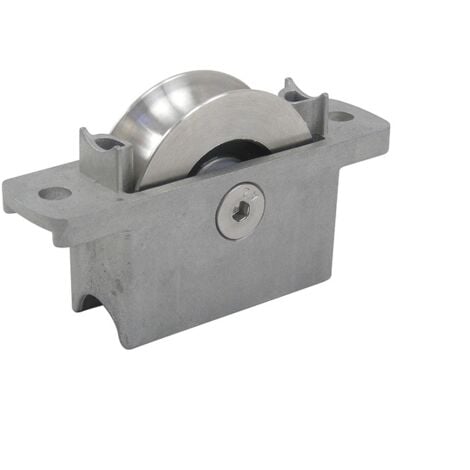 PORTAC Galet en Acier gorge U sur chape compacte Zamak à encastrer ou ...