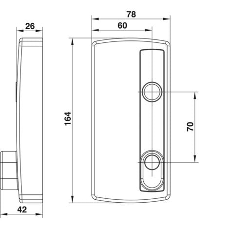 PORTAC Enjoliveur composite pour serrure en applique Finition: Blanc ...