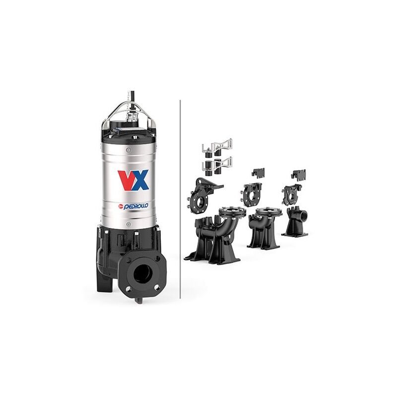 Pedrollo VX 40/65 - Bomba eléctrica VORTEX para aguas residuales trifásicas.