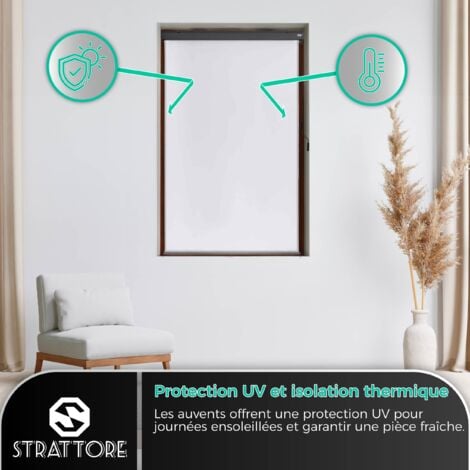 Strattore Store Vertical Extensible 180x250 cm - Gris Clair