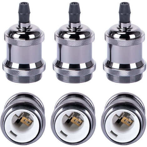 Vintage Light Socket, 6 Stock Retro Edison Lamp Holder for DIY Pendant ...