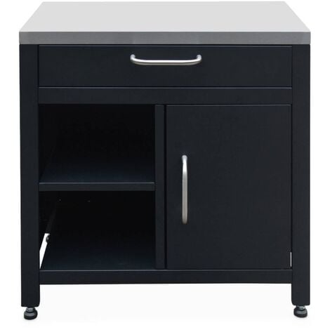 Ensemble de meubles de cuisine extérieure en acier inoxydable 6 modules