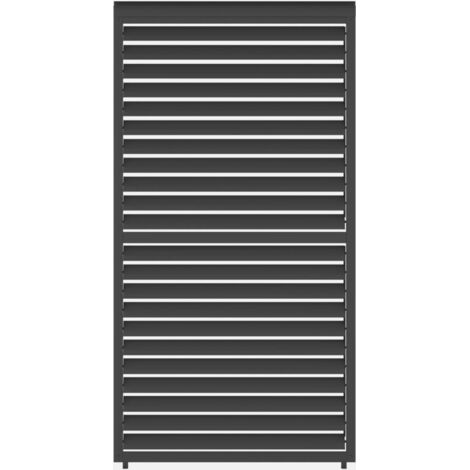 Persienne à lames orientables 130cm pour pergola aluminium anthracite