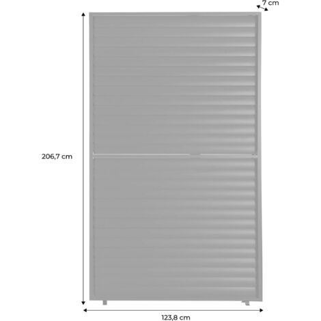 Persienne à lames orientables 130cm pour pergola bioclimatique ...