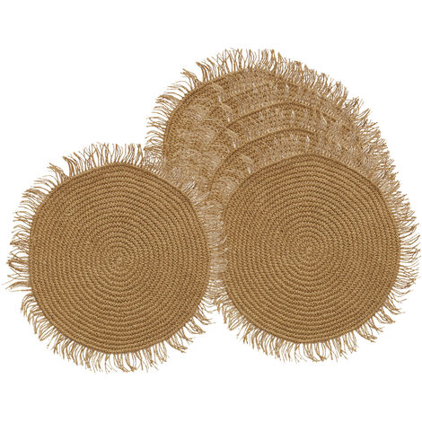 Sets de table en raphia (lot de 6)