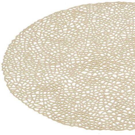 Sets de table en vinyle Fête (lot de 6) Doré 2