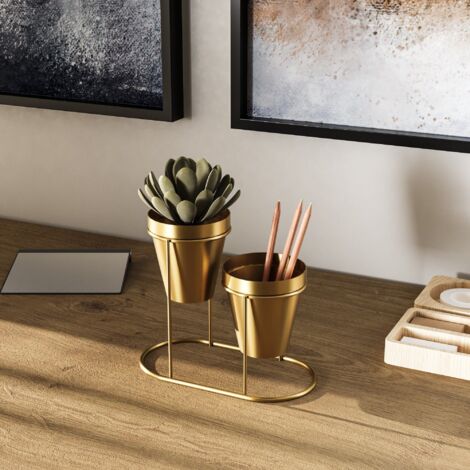 Cache-pots en métal 2 pots Decorative