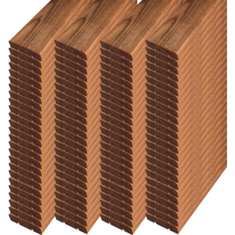 Lame de terrasse lisse en pin sylvestre Premium 300 x 12 cm (Lot de 100 ...
