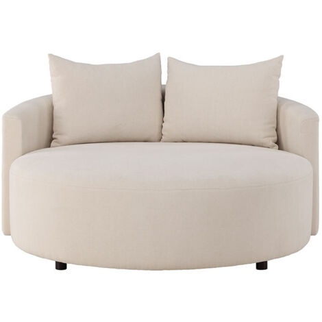 Canapé rond 150 cm en polyester Kelso
