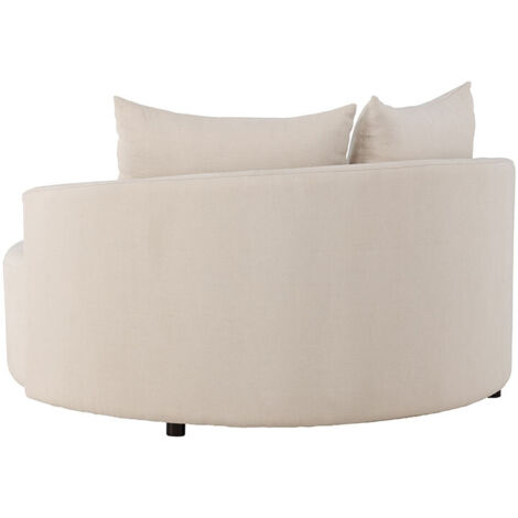 Canapé rond 150 cm en polyester Kelso