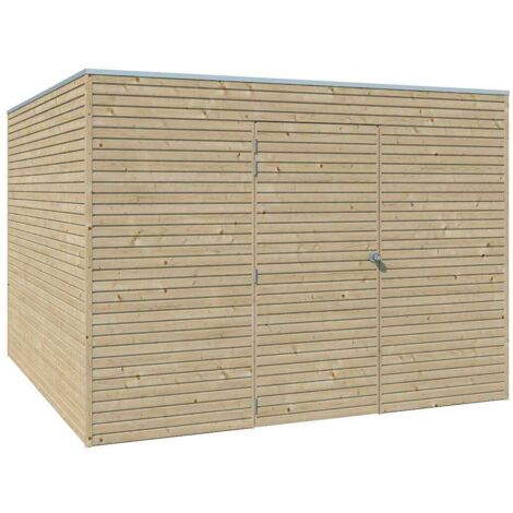 Abri de jardin 300 x 300 cm Qube Abri seul