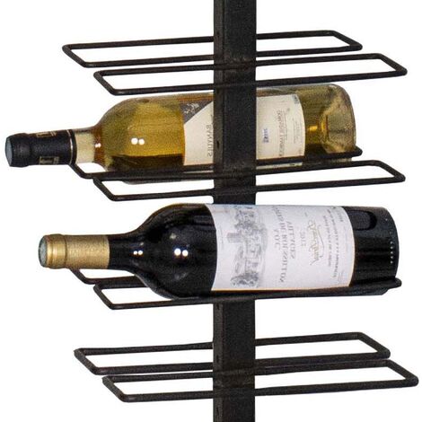Range bouteilles barre hauteur réglable en fer