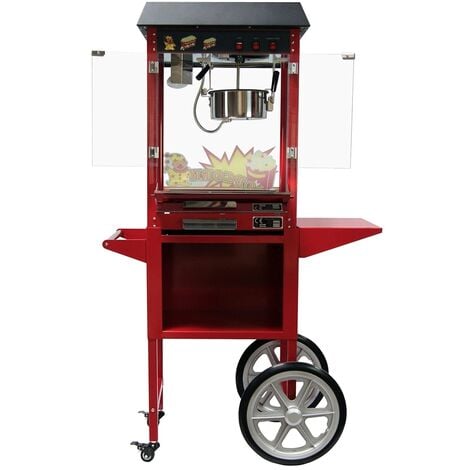 Machine à pop-corn professionnelle avec chariot