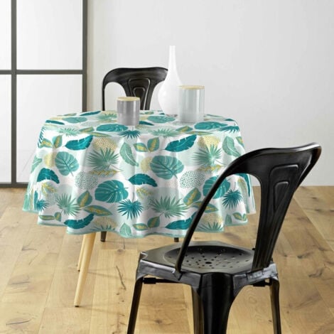 Nappe Ronde 160 cm PVC Textilia Plantania - Bleu