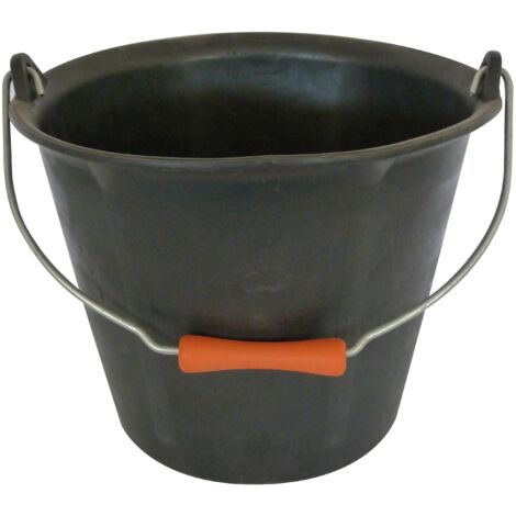 Eimer prochok schwarz 12L Henkel 5.3MM + Griff - MOB - 341141