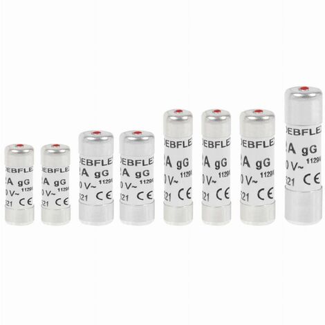 8 Sicherungen mit NF-Anzeige 2 x 10/ 16/ 20 Ampere + 1 x 25/ 32 Ampere ...