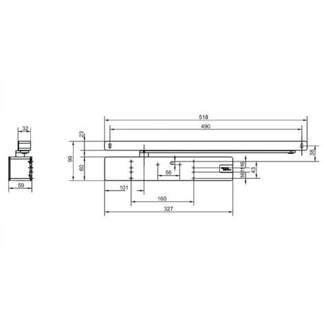 Türschließer TS 98 XEA DORMA - Komplettpaket Schwarz - 44110319