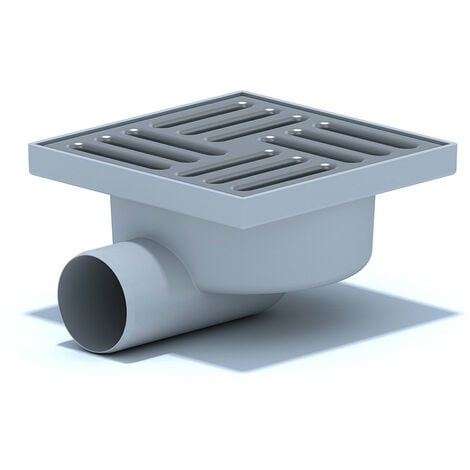 Bodenablauf Edelstahl Eck DN50 150x150 Abgang Waagerecht Duschablauf Badablauf