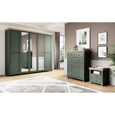 Kleiderschrank Mit Kommode Set