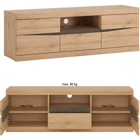 Wohnzimmer Set Lowboard, Wandboard, Sideboard, Highboard mit ...