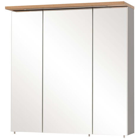 Badezimmer Waschplatz Set, Waschbeckenunterschrank mit Spiegelschrank ...
