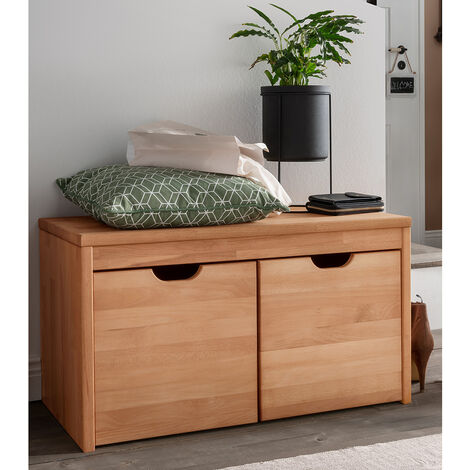 Garderobenbank Holz Massiv