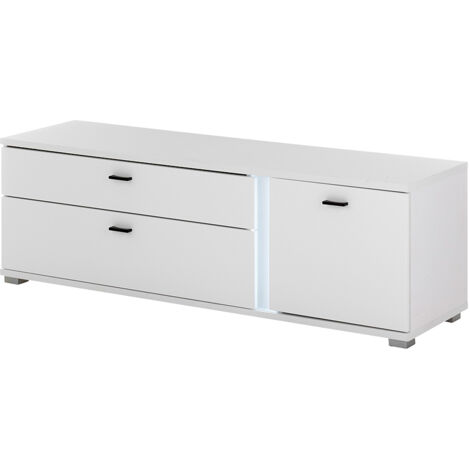 Lowboard 150 cm breit weiß LOVENO-61