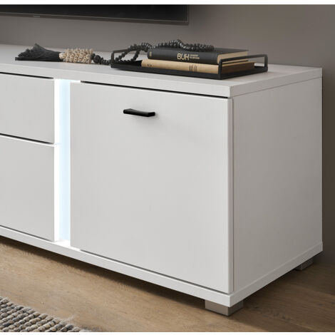 Lowboard 150 cm breit weiß LOVENO-61