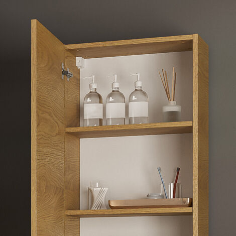 Badezimmer Hochschrank Eiche 45 cm breit PIHA-145