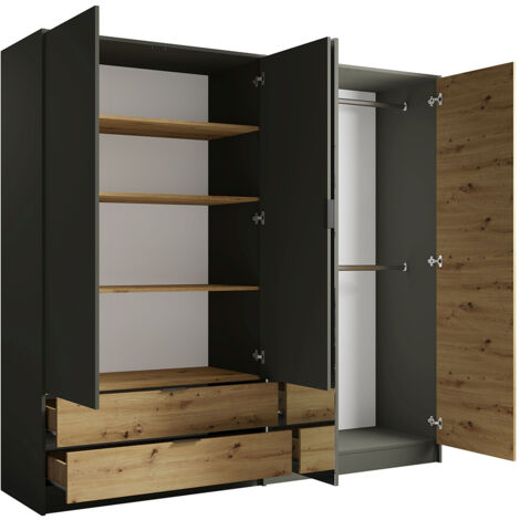 Faszinierend Kleiderschrank 120 Cm Breit 220 Hoch Fotos