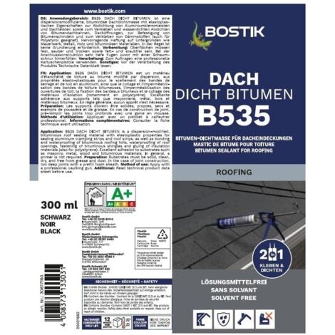 BOSTIK 30617160 Bitumen-Dachdichtstoff B535 300 ml Kartusche